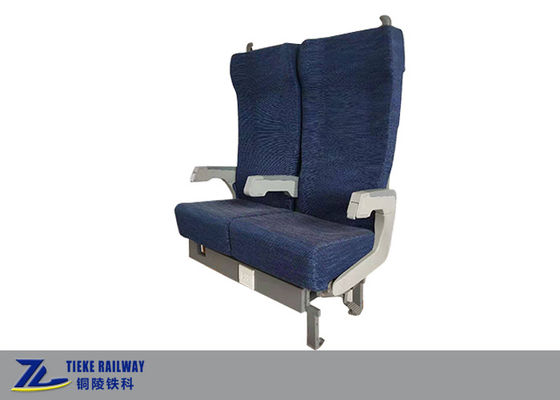 High Speed Train Passenger Seat Adjustable Backrest 180 Degree Rotatable