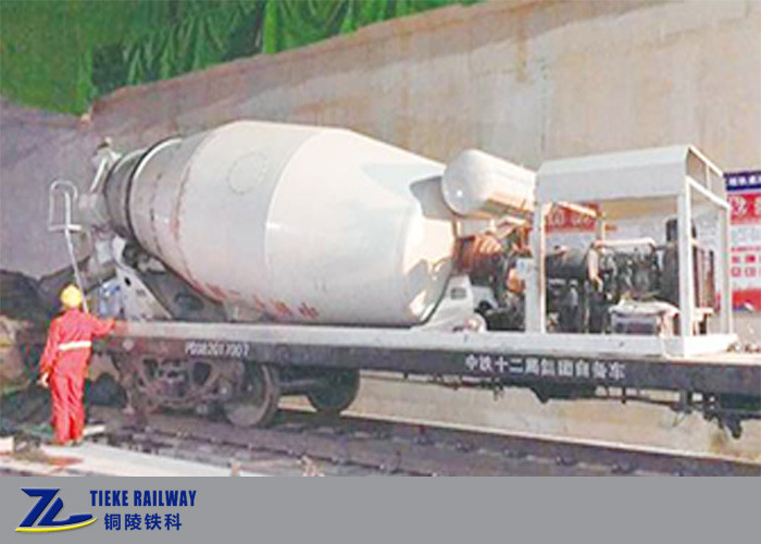 38t Load Concrete Mixer Railway Freight Wagon Rail Car 80km/H