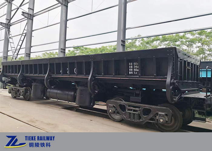 60t Load Rail Side Dump Train Coal Car Aggregates Crushed Stone Steel Slag