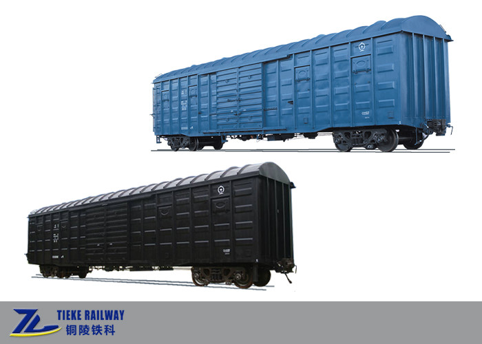 Large Covered Railway Box Wagon Car 145m3 Capacity 1435mm Rail Gauge