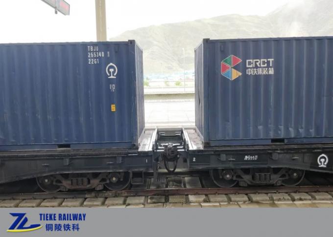 20GP Container Flat Bed Rail Car Train Loading Capacity 70 Tons 120km/h