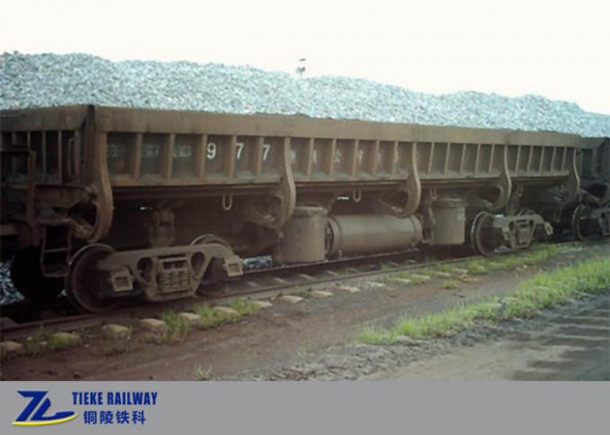 Heavy Load 80t Low Side Dump Trailer Ballast Steel Slag Tipping Wagon