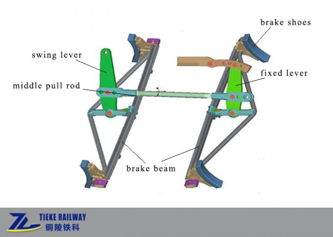 Railway Middle Lower Pull Rods Bogie Braking Fulcrum Parts TB T2813