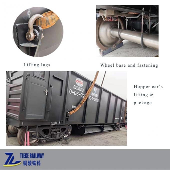 70 Ton Heavy Load Railroad Ballast Hopper Wagon Pneumatic Unloading System