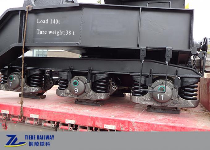 3 Axle Railway Wagon Bogie Welded Frame For Heavy Load Ladle Railcar