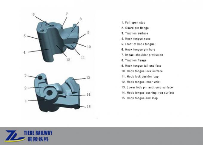 No. 16 Chinese Rotate Railway Wagon Coupler Draft Gear