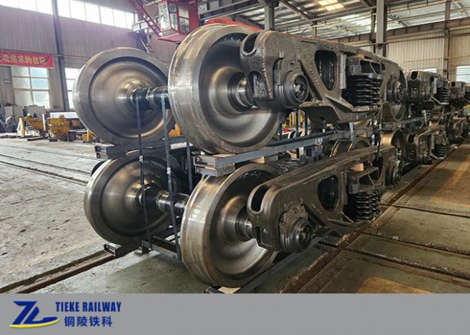 1000mm Rail Gauge Bogie Heavy Load Two Axle Casting Wagon Bogie 60 Tons ...